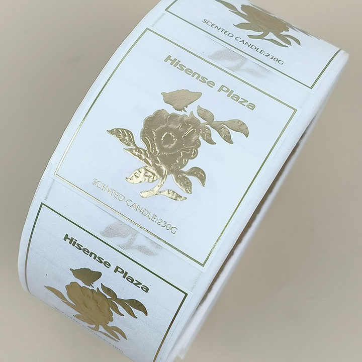 Custom Hot Stamping Gold Foil Logo Sticker Printing Labels Waterproof ...