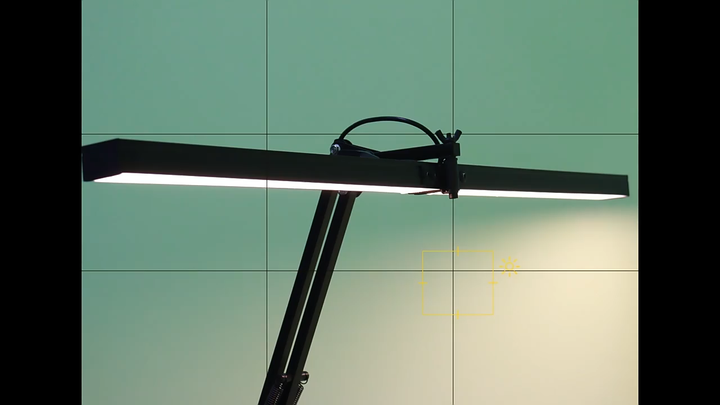 Black Foldable Adjustable Arm Dual Heads LED Desk Lamp Eye-Caring ...