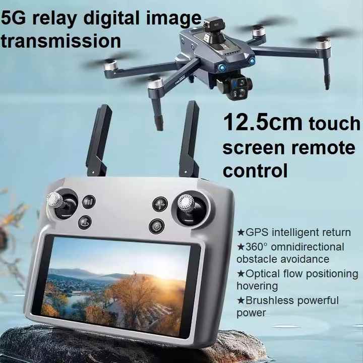 High Quality 4K HD Remote Control Drone with LED Lights Dual Camera & 6 ...
