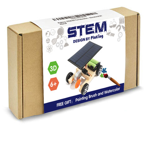 Wooden Mini Solar Station Model Creative Engineering Circuit Science ...