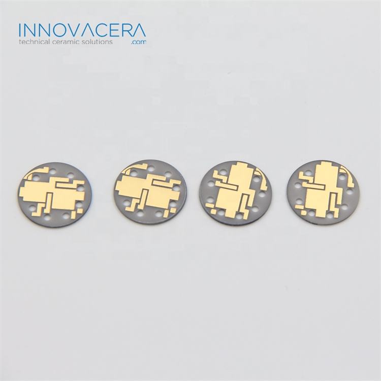 Aluminum Nitride AlN Metallized DBC Substrate / Plate / Disc with Au ...