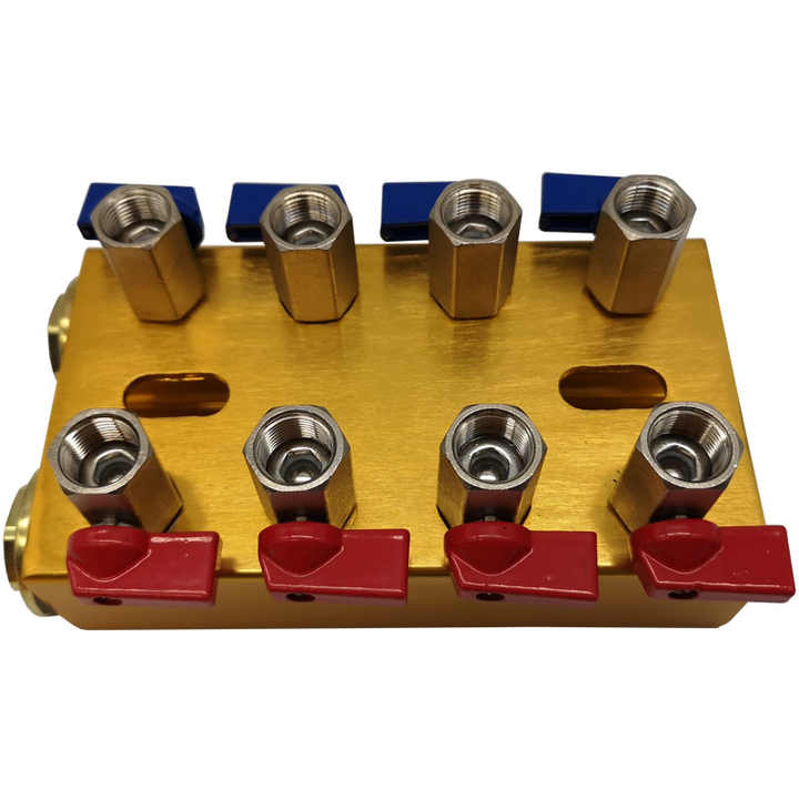 Gold Double-Row Injection Molding Machine Water Drain Manifold ...