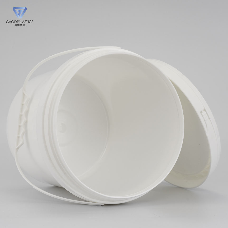 All Purpose 10L Green PP Plastic Bucket with Handle Durable Food Grade Multipurpose Drums Pails ...