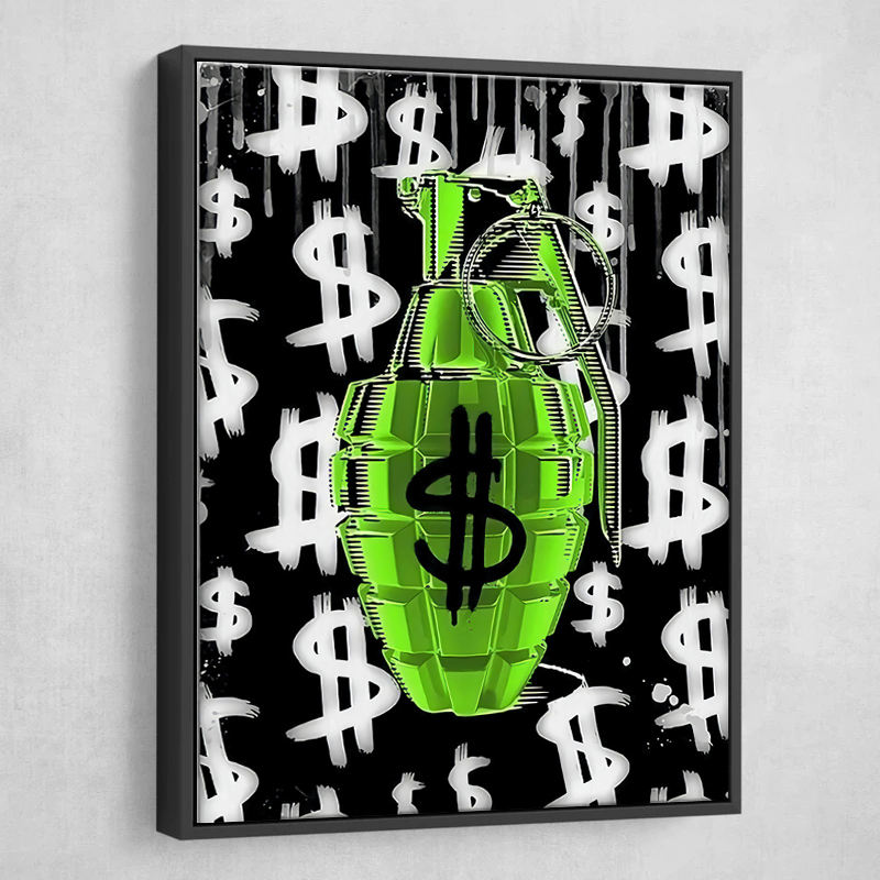 Graffiti Art Dollar Sign Money Canvas Painting Wall Art Street Poster ...