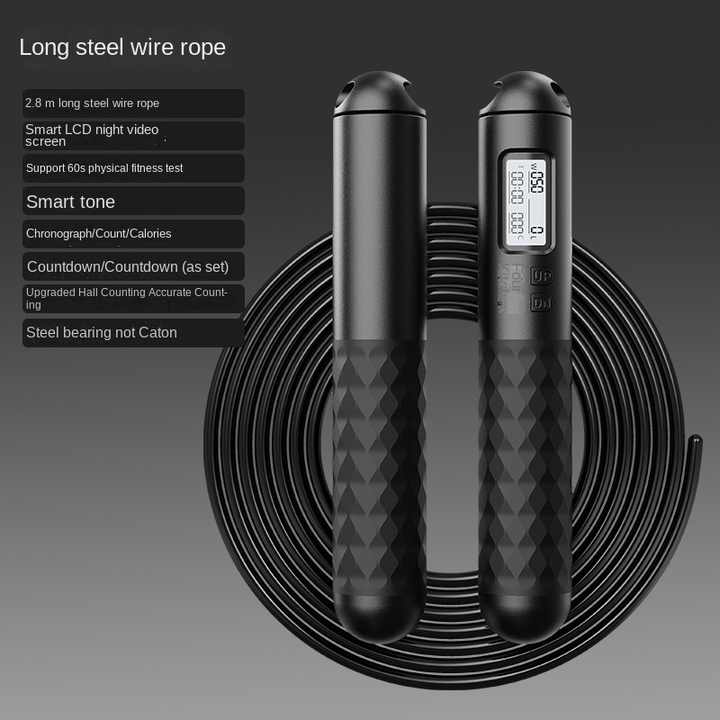 Ropeless Jump Rope with Counter, Adjustable Weighted Cordless Jump Rope ...