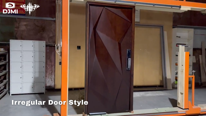 American Modern Solid Wood Entrance Doors - Durable & Stylish