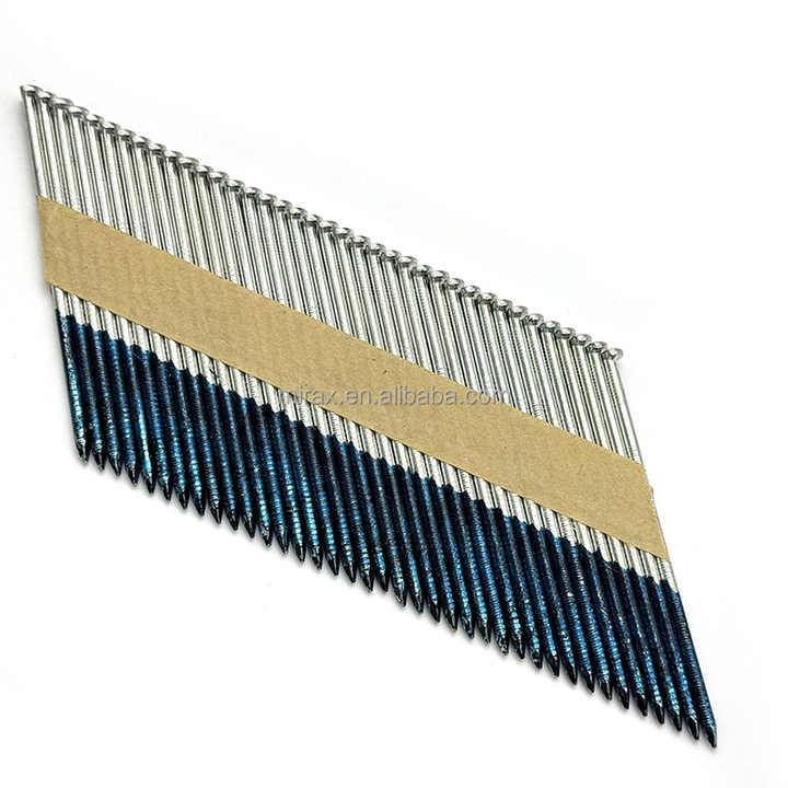 34 Degree d Head Paper Strip Nails Galvanized Framing Nails for Wood ...