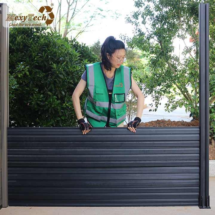 Decorative Easy Assemble Outdoor Park Plastic Wood Fence