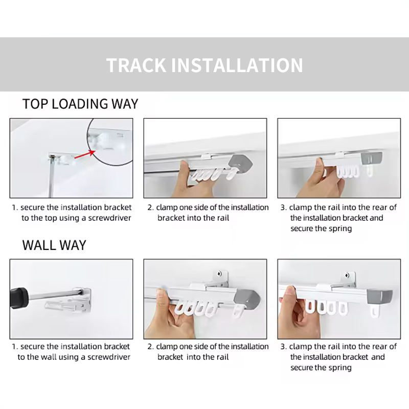 Wholesale Ceiling Mount Telescopic Curtain Track Rail