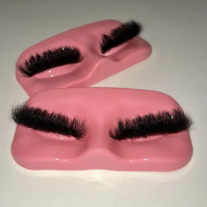 Real Mink Fur Full Volume Eyelashes 5D 25mm Fluffy Lashes Wholesale ...
