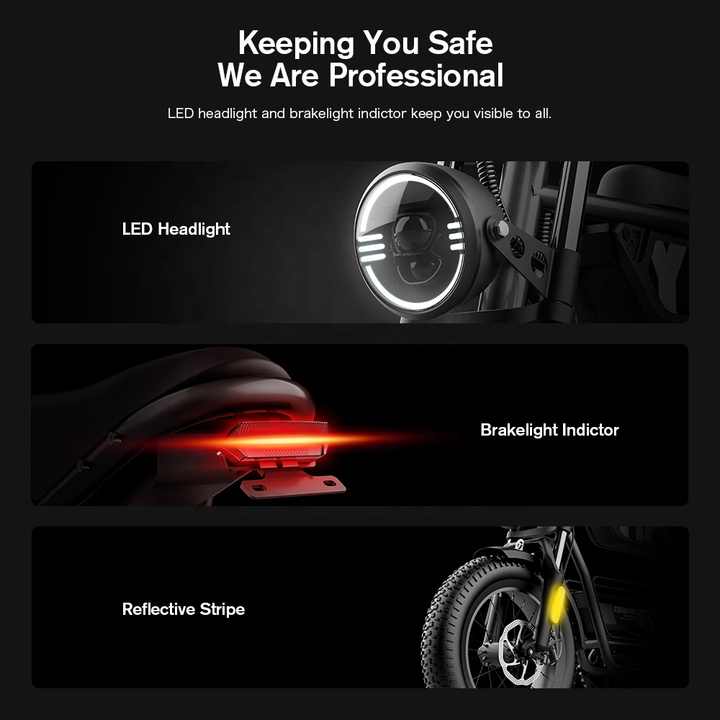 COSWHEEL Y16 Electric Bike - 1000w Power & 48V Battery