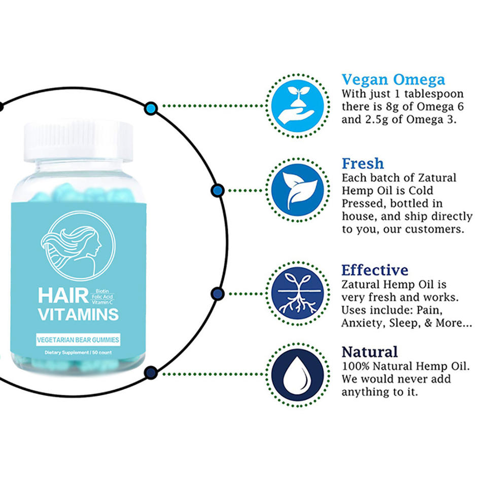 Vitahealthy OEM/ODM Private Label Factory Supply Hair Vitamin Gummy ...