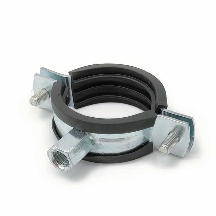1/2" to 8" Rubberized Hanging Cable Clamp Stainless Steel Rubber Lined ...