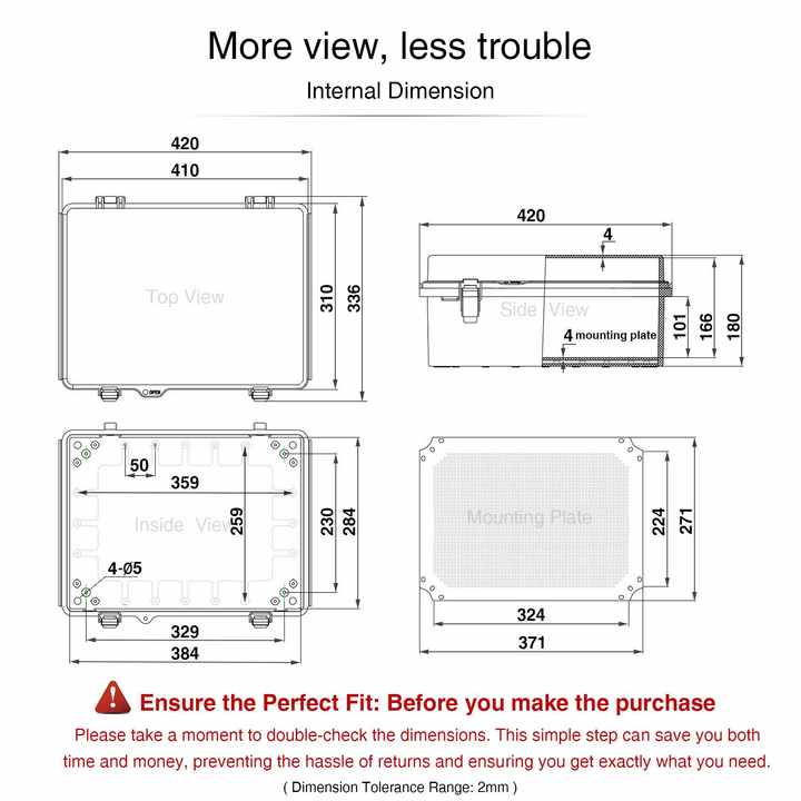 QILIPSU IP67 Waterproof Junction Box - Reliable Outdoor Enclosure