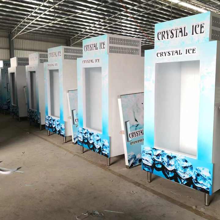 Gas Station Single-Temperature Bagged Ice Storage Freezer Upright Door ...