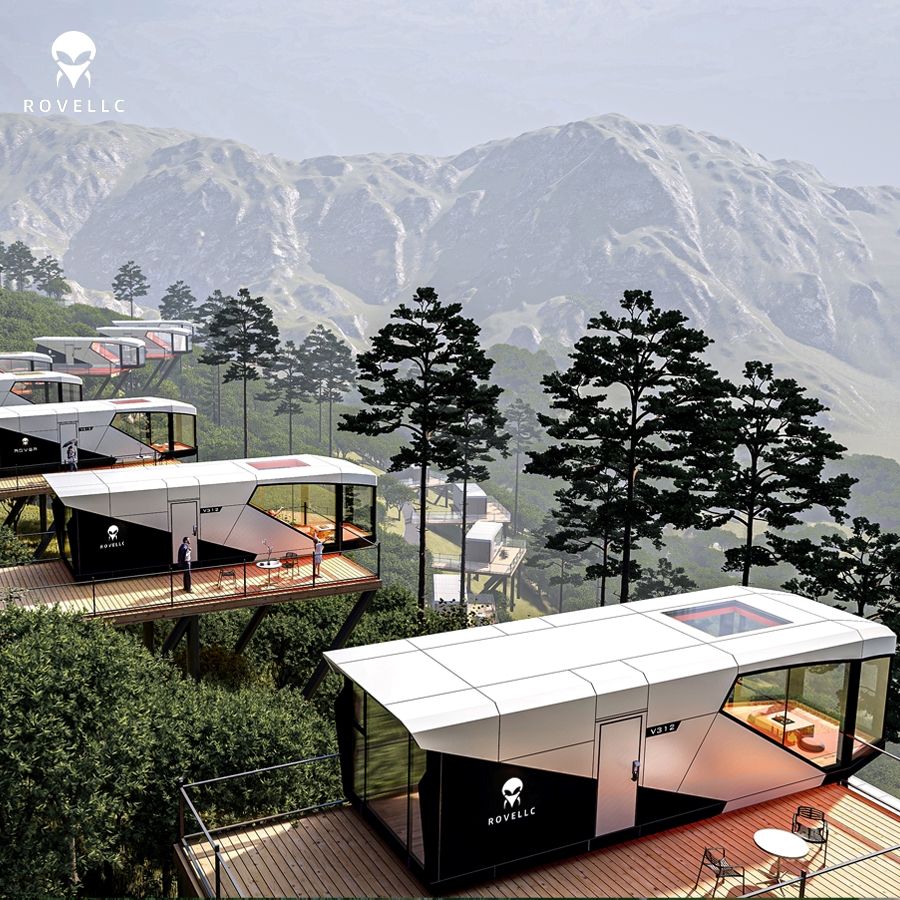 Steel Container House for Hotels - Modern Design & Outdoor Use