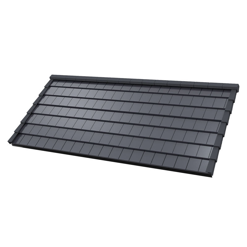 CdTe BIPV Roof Tiles Double Glass 370x480mm DYW-XPB01 Cloudy Day & Weak ...