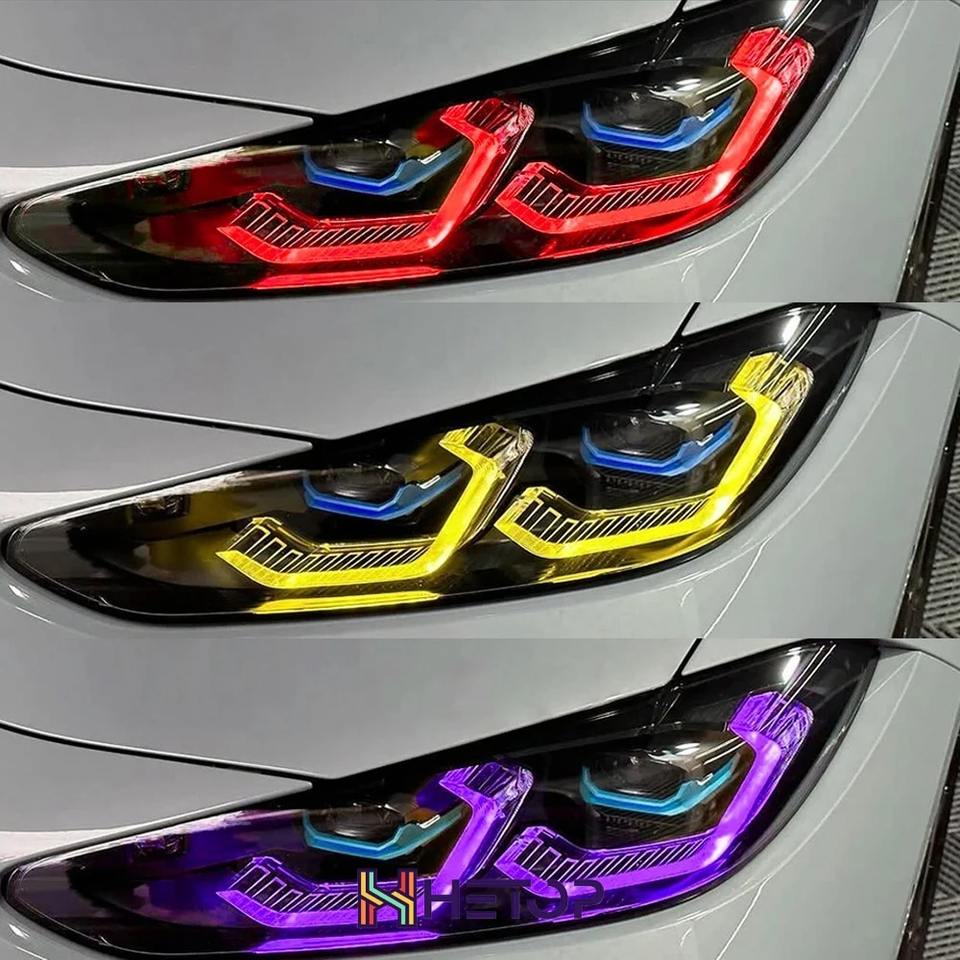 HETOP G22 Headlight 2020-2024 RGB 4 Series M3 M4 I4 G23 G26 G80 G82 DRL ...