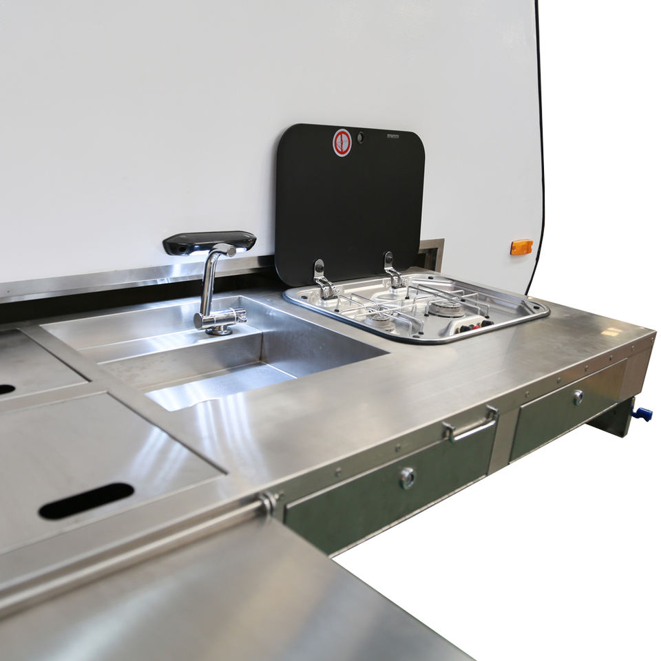 DIY Slide Out Outdoor Kitchen for RV Trailers - Movable 304 Stainless ...