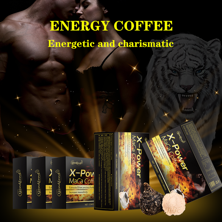 Man X Power Energy Chocolate Instant Coffee with Maca & Ginseng