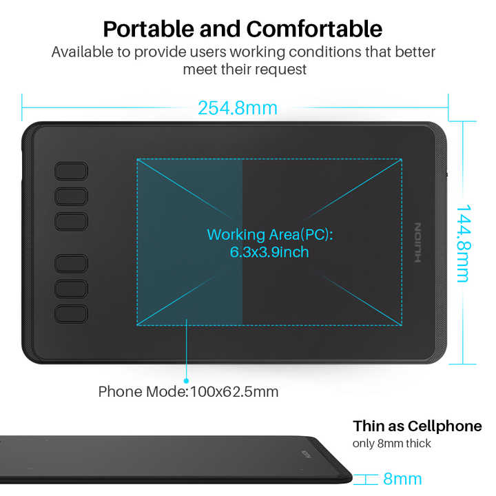 Huion Graphic Tablet - Precision for Designers & Artists