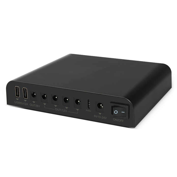 Mini UPS Uninterruptible Power Supply AC 100V/240V 12000mAH DC 5V 9V ...