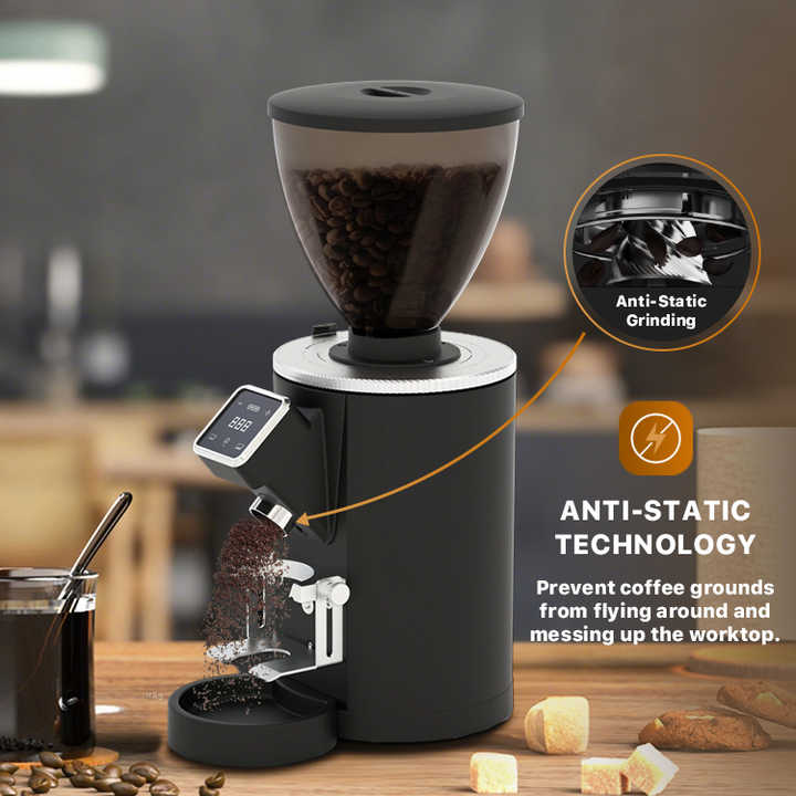 Coffee Grinding 64mm Stainless Steel Type 800g Large Capacity Electric ...