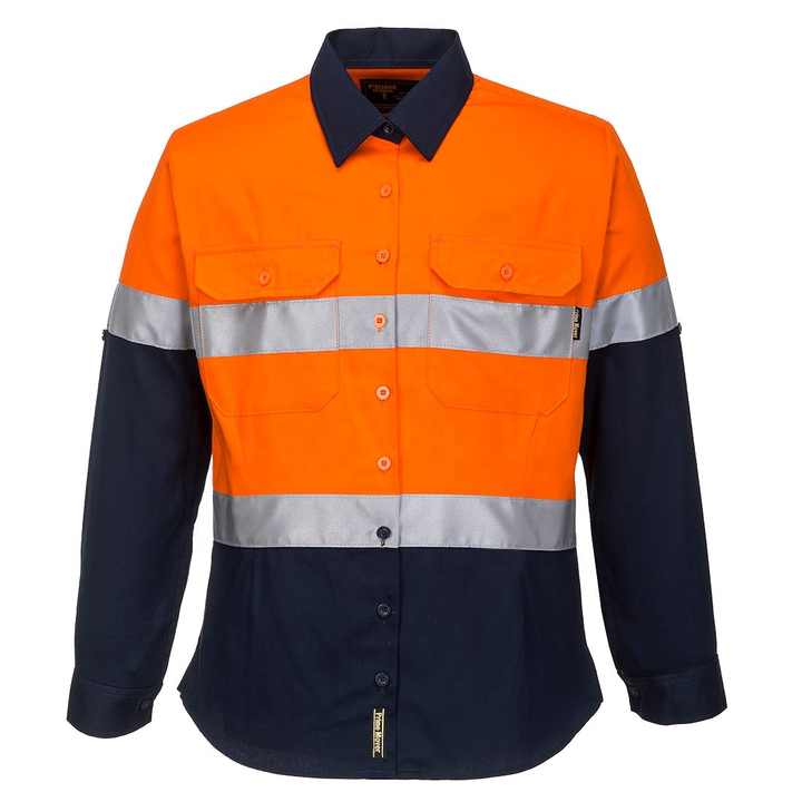 Custom Mens' Industrial Security Workwear Long Sleeve Hi Vis Cotton ...