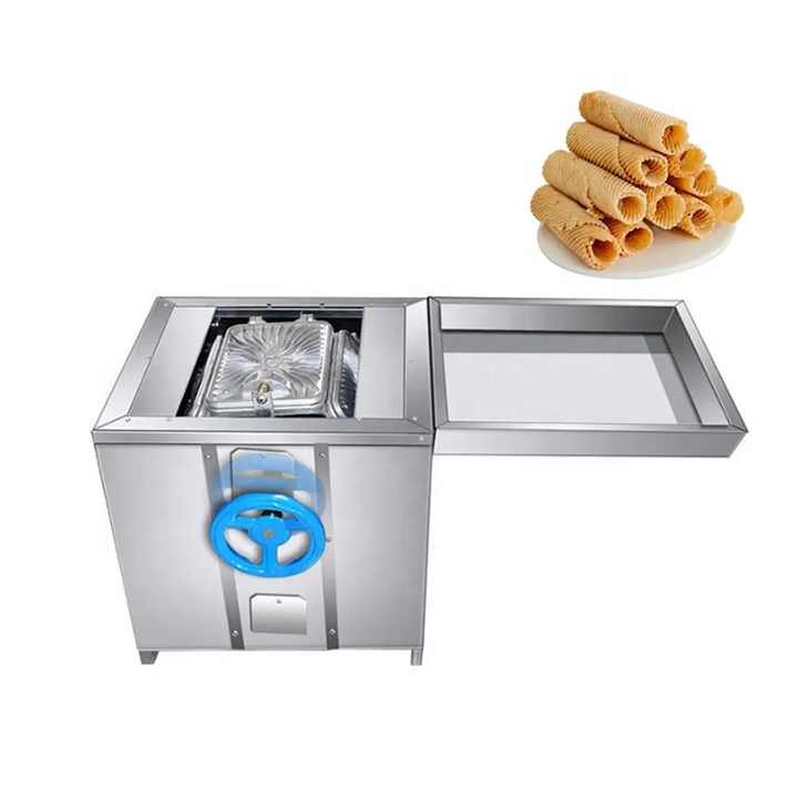 Automatic Industrial Electric Edible Egg Roller Roll Wafer Biscuit Ice ...