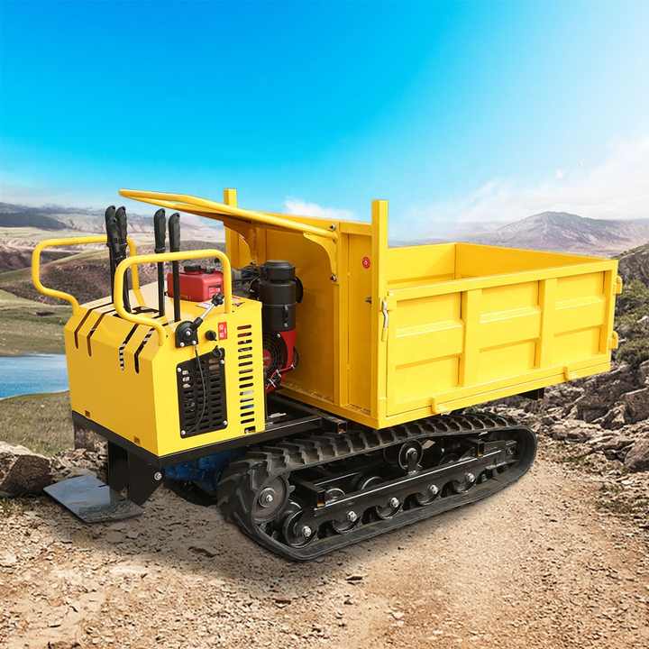 Crawler Mini Dump Truck Walk Behind Type for Farm Use Crawler Dumper ...