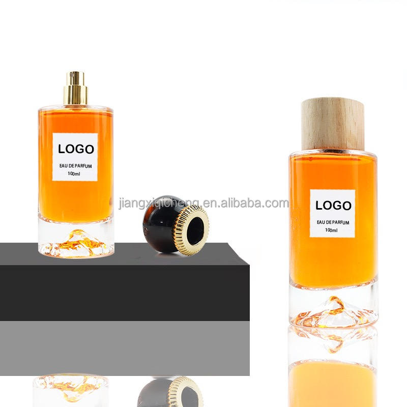 Luxury Perfume Bottle Box Custom Glass Pump Sprayer Hot Stamping Screen ...