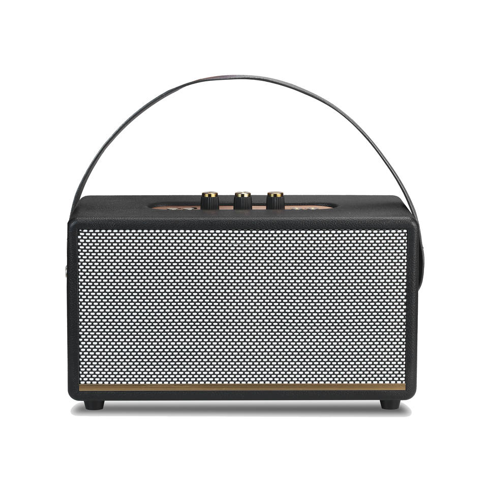 MK-324 Marshaee Table Wooden Leather Small Speaker with BT USB TF Big ...