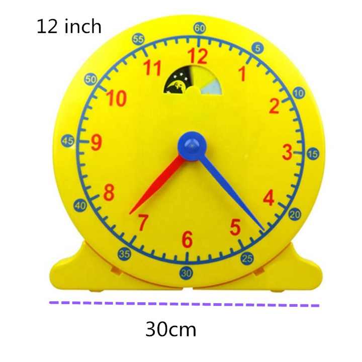Large Plastic Teaching Clock 12 Inches Learning Time Toy| Alibaba.com