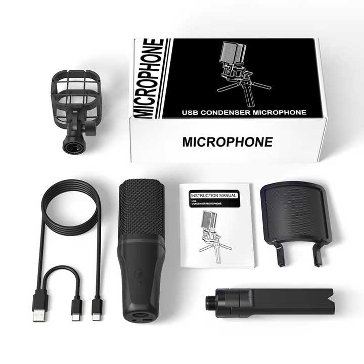 Zealsound BKD-11 Pro Microphone - RGB Stand USB Wired Condenser Gaming Mic