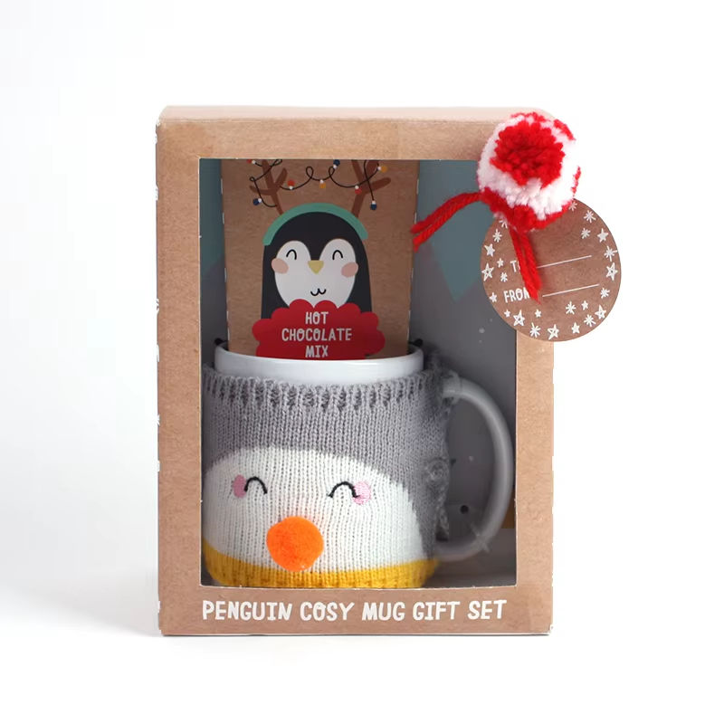 Xmas Ceramic Penguin Mugs Coffee Cup Factory Odm Christmas Gifts Set ...