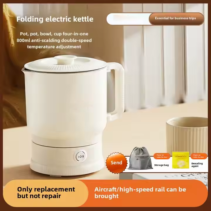 Portable Stainless Steel Electric Water Kettle Foldable USB Powered for ...