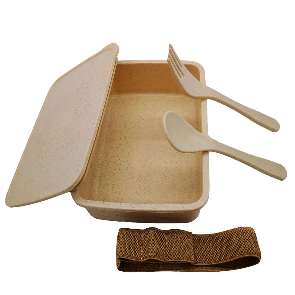 500MLPP+ Bamboo Fiber Lunch Box, Outdoor Bento Box, Fruit Box, Can ...