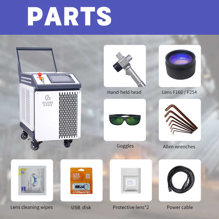 Mobile Pulsed Laser Cleaner on Trolley Low Heat Input Cleaning for ...