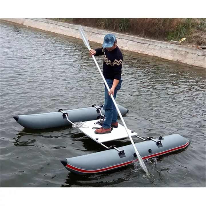 Power Catamaran Sailboat Inflatable Boat Aluminum - 1 Person Capacity