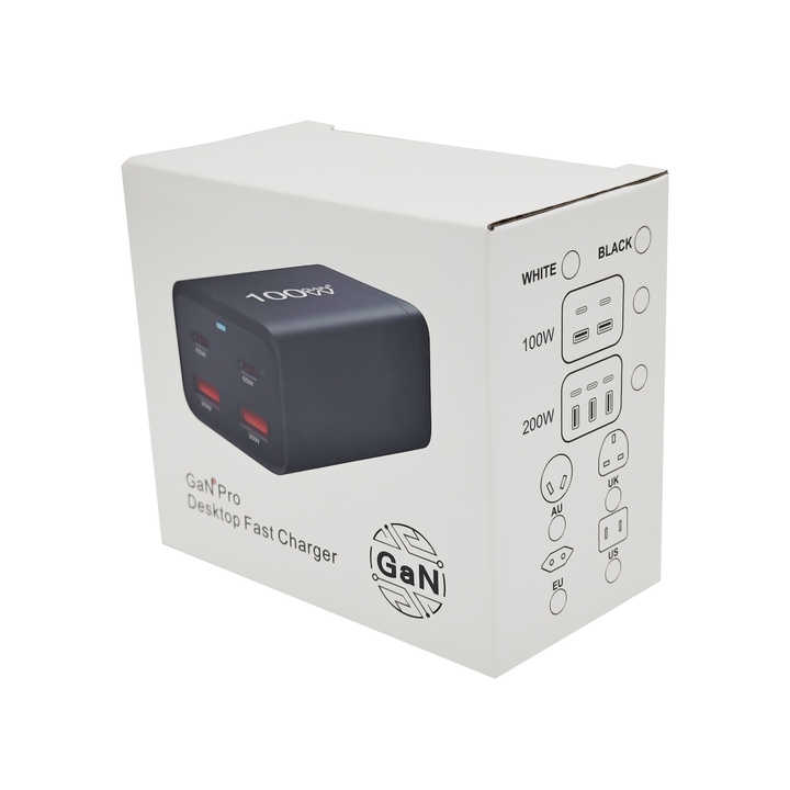 200W Desktop Charger - Fast Charging for Phones & Laptops