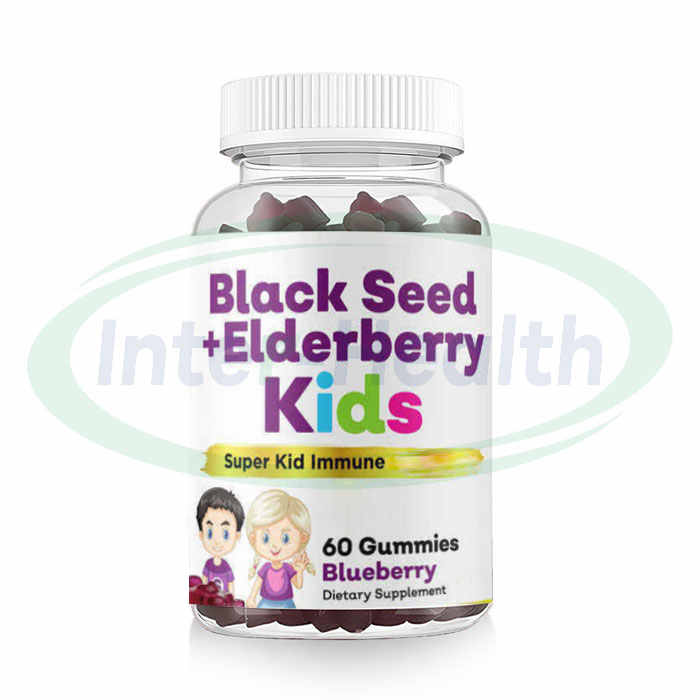Ausreson OEM Organic Vegan Elderberry Black Seed Oil Gummies Supplement Kids Elderberry Gummies ...