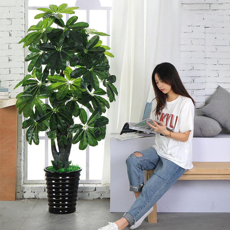 Large Artificial Money Tree Soft Rubber 160cm Floor Potted Plant Living ...