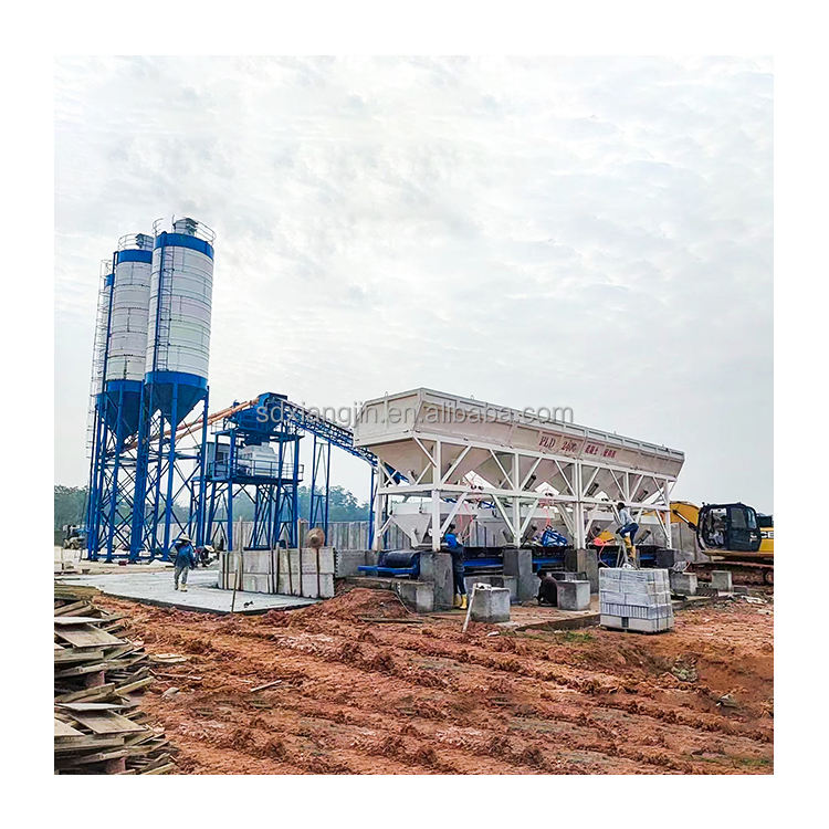 25m3/h Mini Concrete Batching Plant Mini Cement Plant Mobile Concrete ...