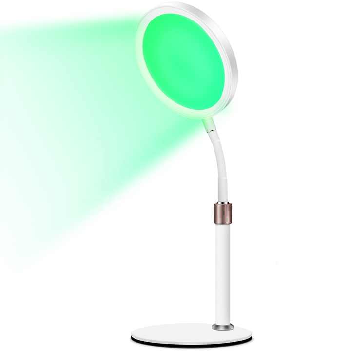 Phototherapy lamp, green light therapy with timing function, adjustable ...