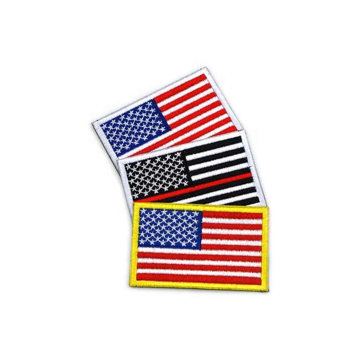 Vastgifts Custom Flag Design Velcro Backing Embroidery Patches