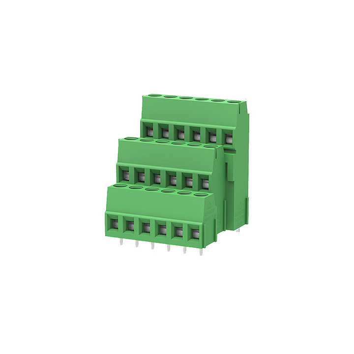 Terminal Block Euro Triple Row PCB Screw Terminal Block 5.0mm 5.08mm ...