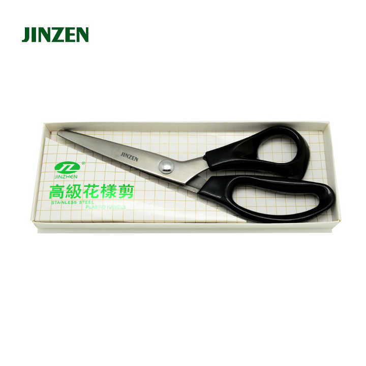 JINZEN Pinking Shears Lace Cutting Scissors Zig Zag Sewing Scissors ...