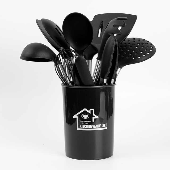 15 Pcs Heat Resistant Non-stick Kitchen Tool Cookware Silicone Cooking ...