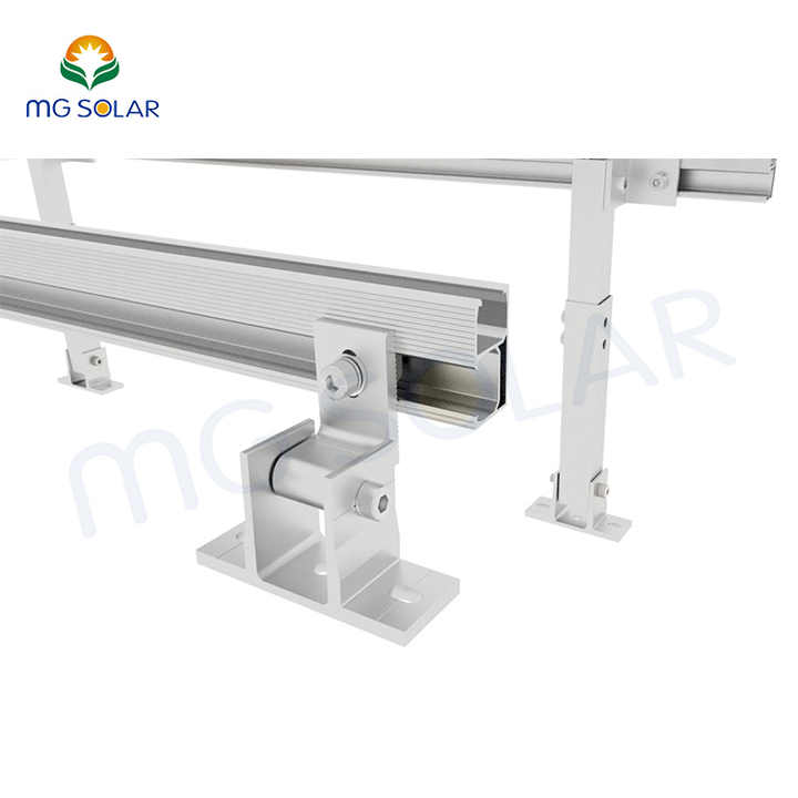 Adjustable Angle Tilt Roof Trestle Solar PV Mounting System AL6005-T5 ...