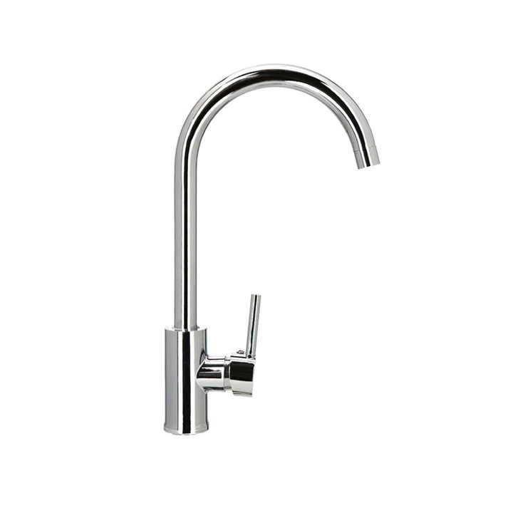 Single Hole Sink Long Neck Taps Commercial Kitchen Faucet Zinc Alloy ...